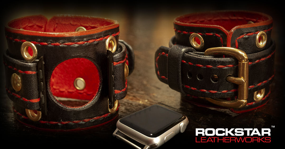 Leather Cuff Watches, Watch Bands & Cuffs by Rockstar Leatherworks