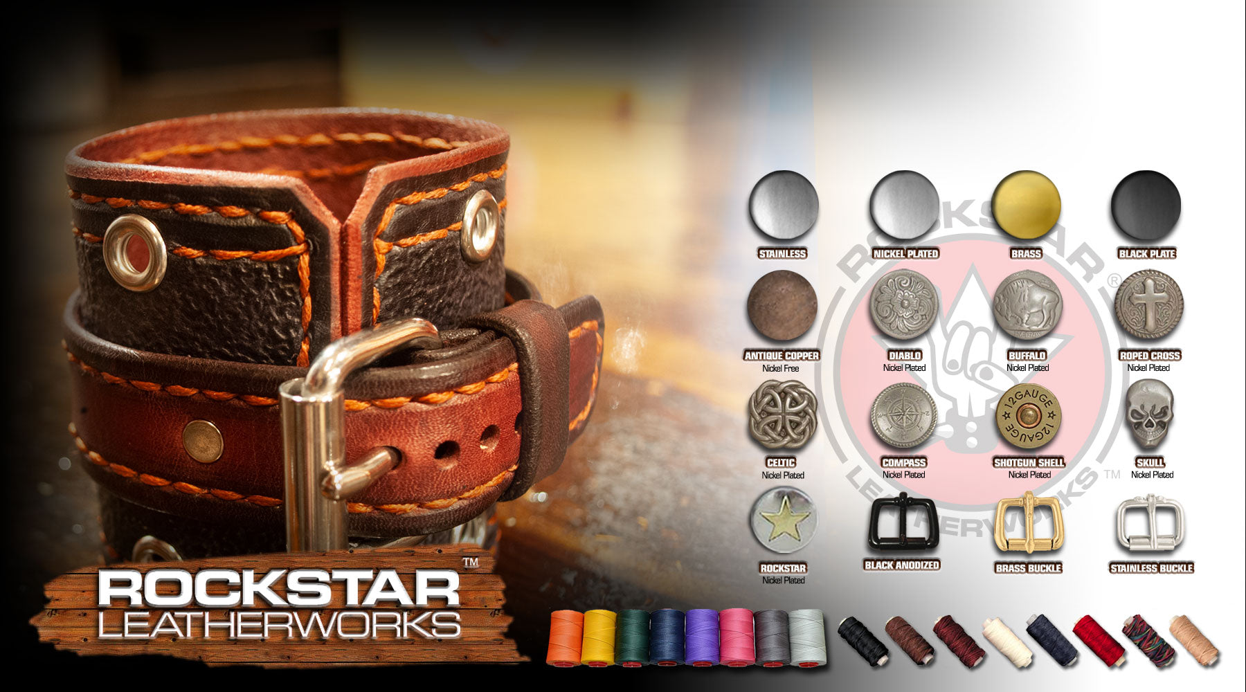 Leather Cuff Watches, Watch Bands & Cuffs by Rockstar Leatherworks